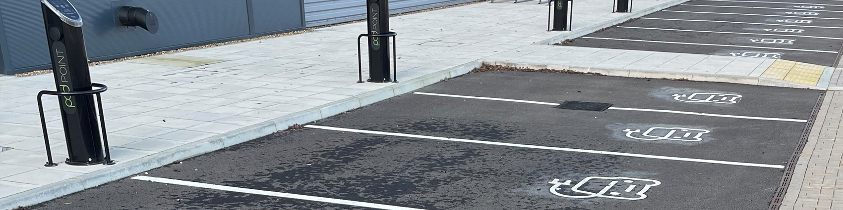 Car Park Floor Markings & EV Bay Marking Services
